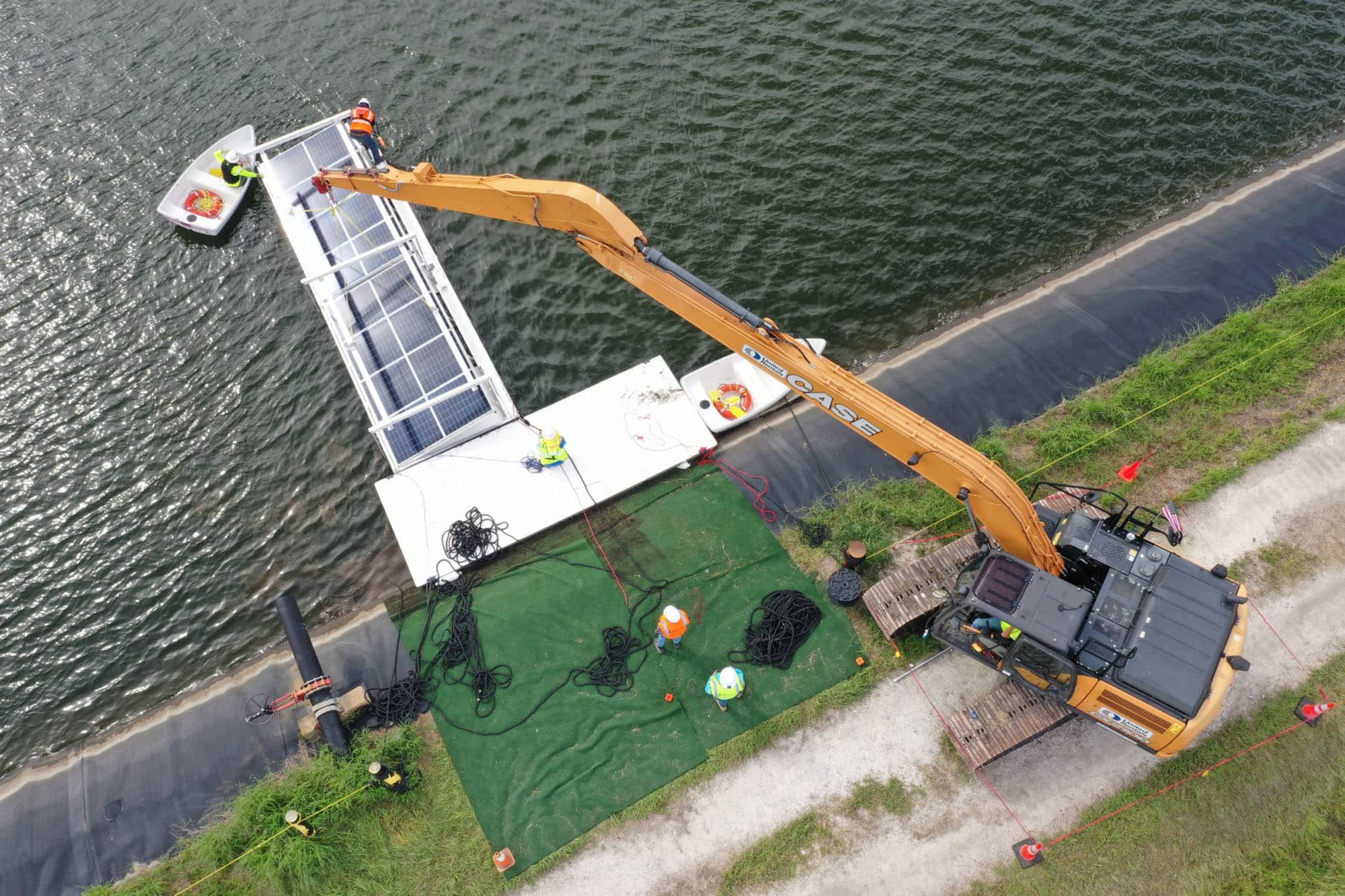 Floating Solar Installation Services - Floatovoltaics - AccuSolar