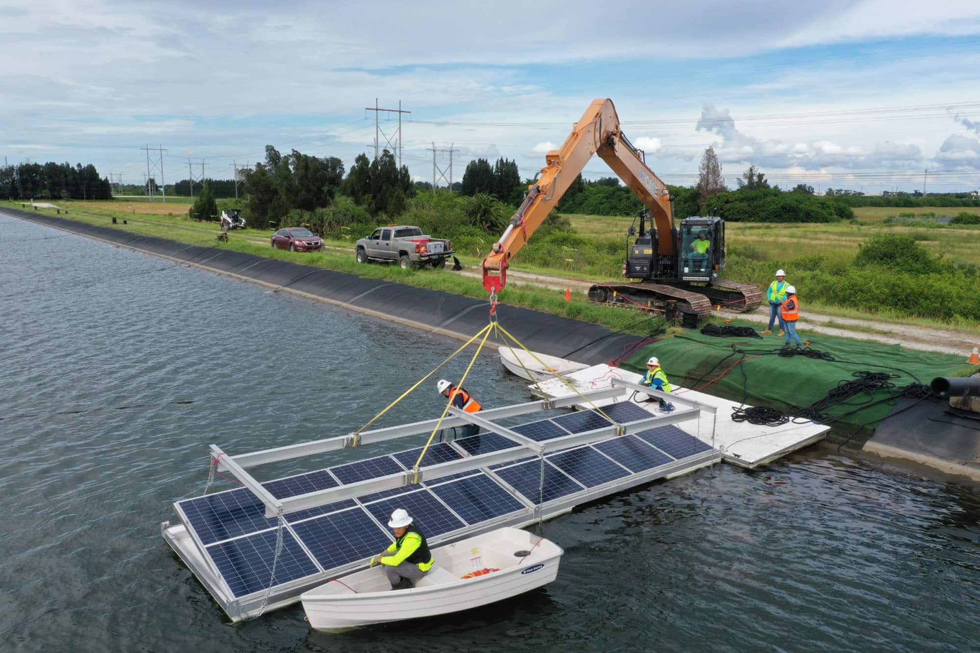 Floating Solar Installation Services - Floatovoltaics - AccuSolar