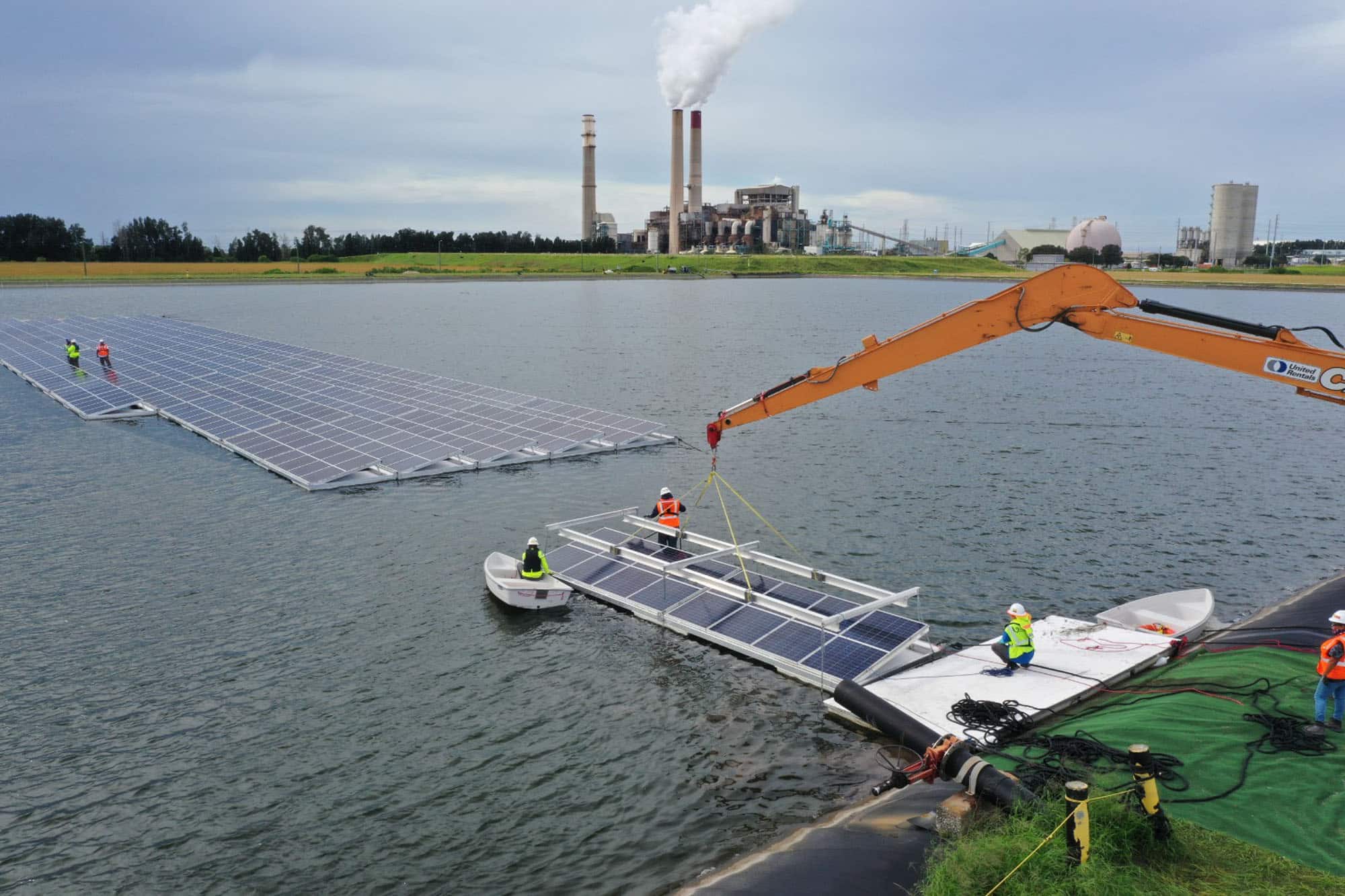 Floating Solar Installation Services - Floatovoltaics - AccuSolar
