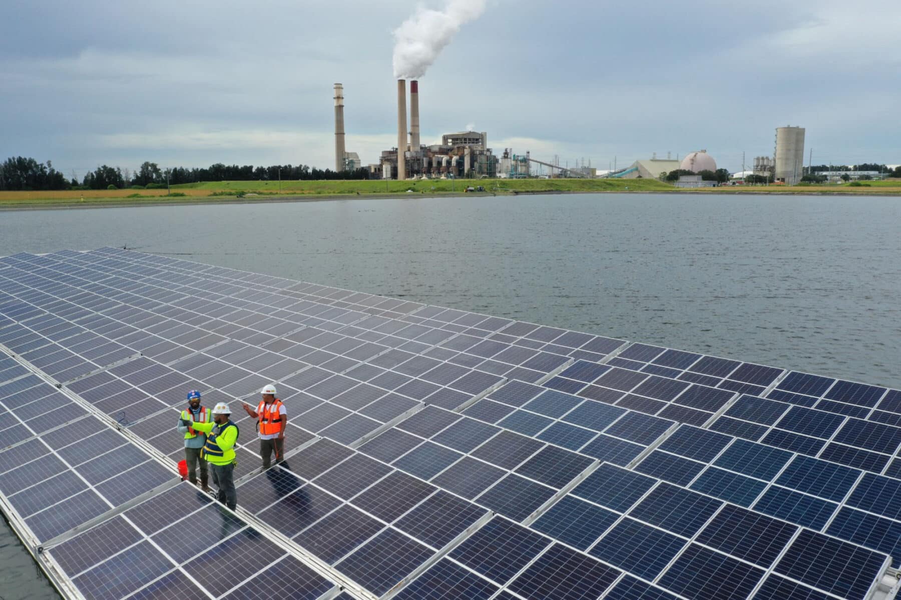 Floating Solar Installation Services - Floatovoltaics - AccuSolar